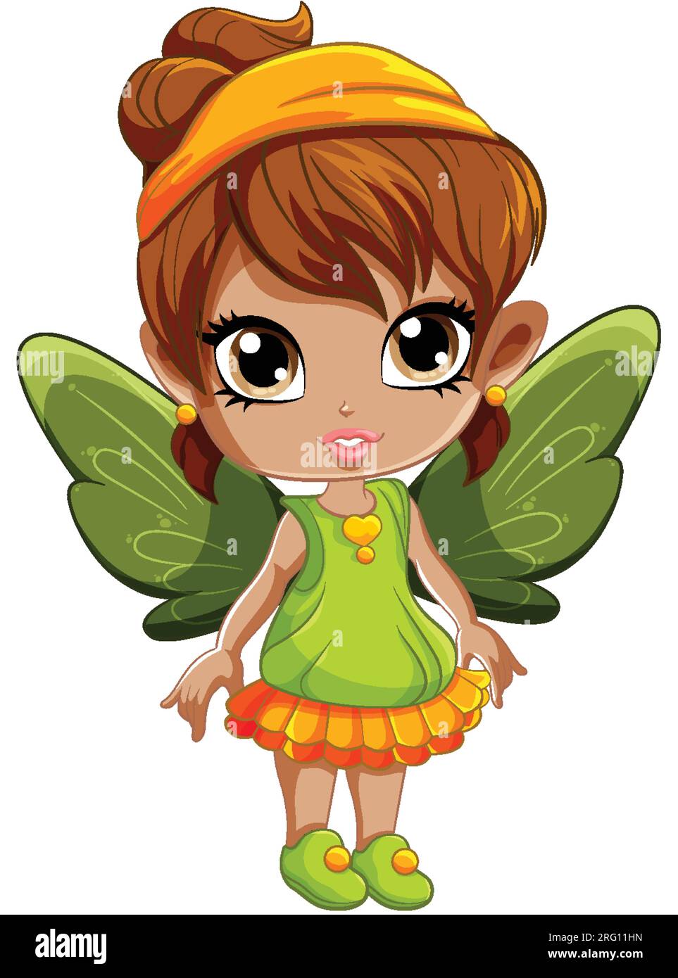 Cartoon fairy with wings illustration Stock Vector Image & Art - Alamy
