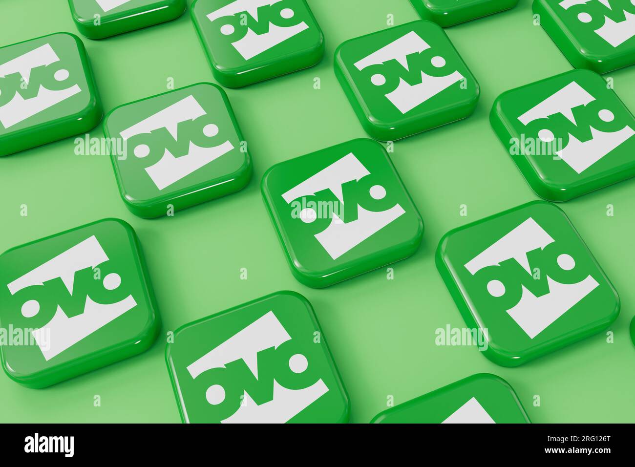 LONDON, UK - July 2023: Ovo gas and electricity energy supplier company ...