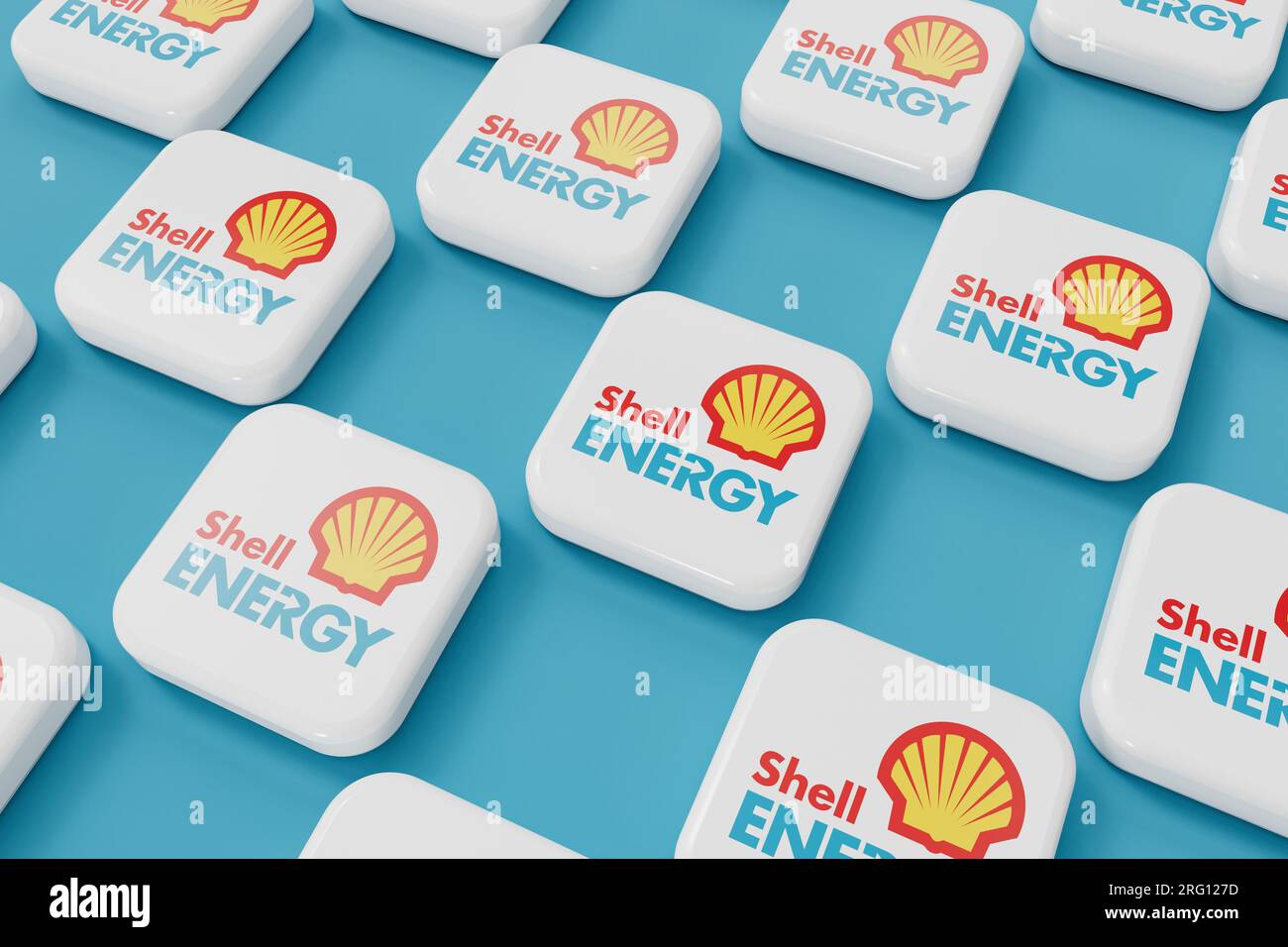 LONDON, UK - July 2023: Shall Energy gas and electricity energy ...
