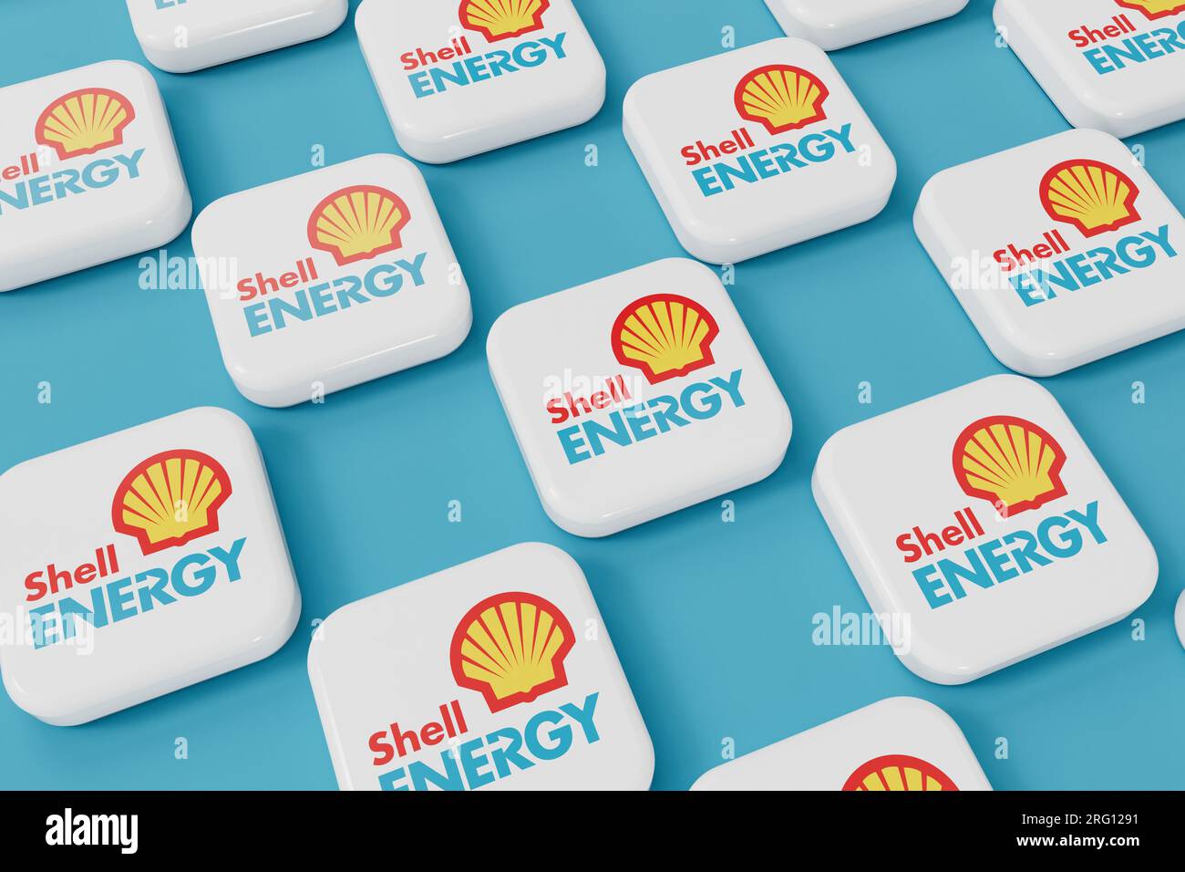 LONDON, UK - July 2023: Shall Energy gas and electricity energy ...