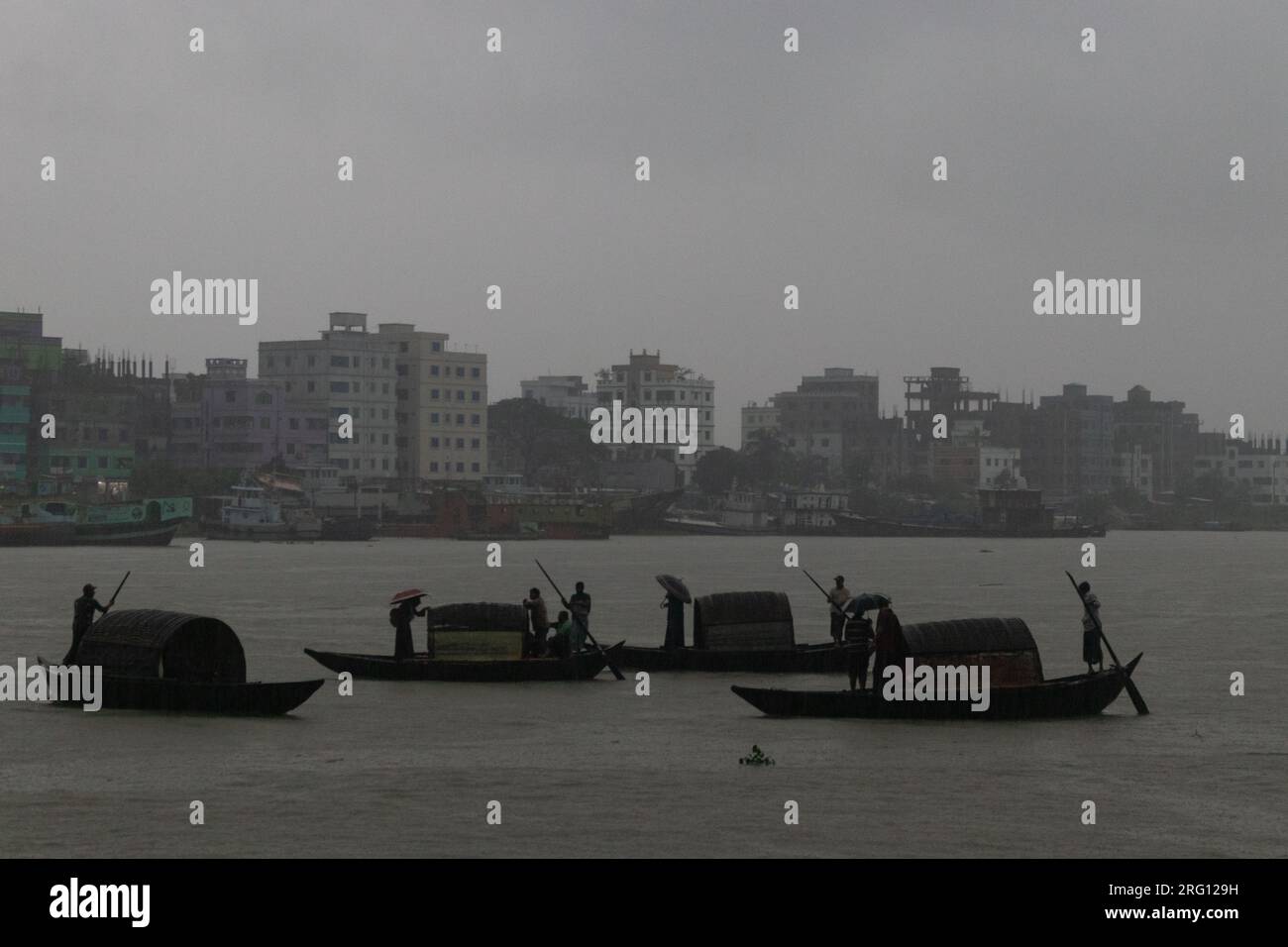 Dhaka monsoon boat street hi-res stock photography and images - Alamy