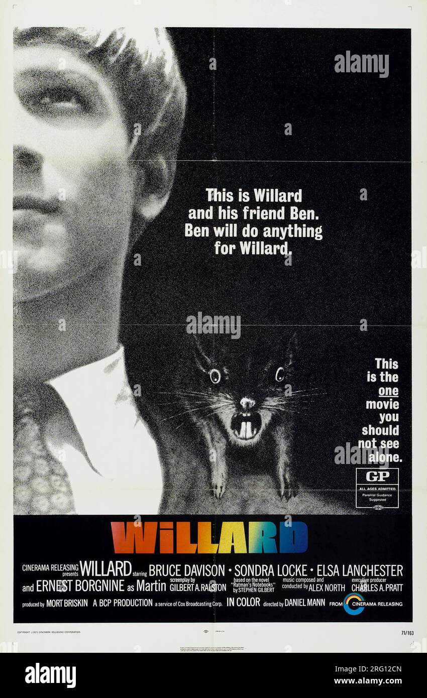 WILLARD (1971), directed by DANIEL MANN. Credit: BING CROSBY PRODUCTIONS / Album Stock Photo - Alamy