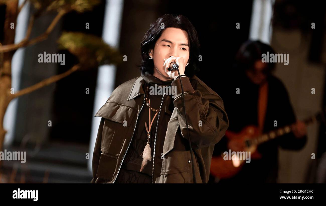 SUGA in SUGA: ROAD TO D-DAY (2023), directed by JUN-SOO PARK. Credit ...