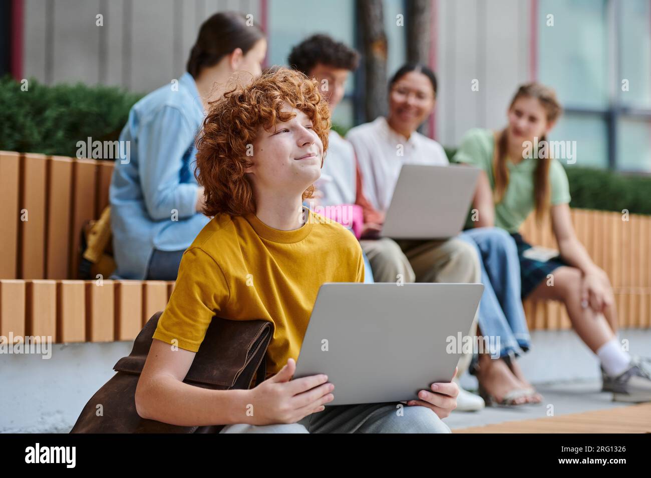 Boy curly redhead hi-res stock photography and images - Alamy