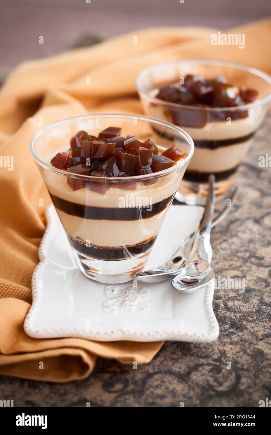 Mousse with jelly hi-res stock photography and images - Alamy