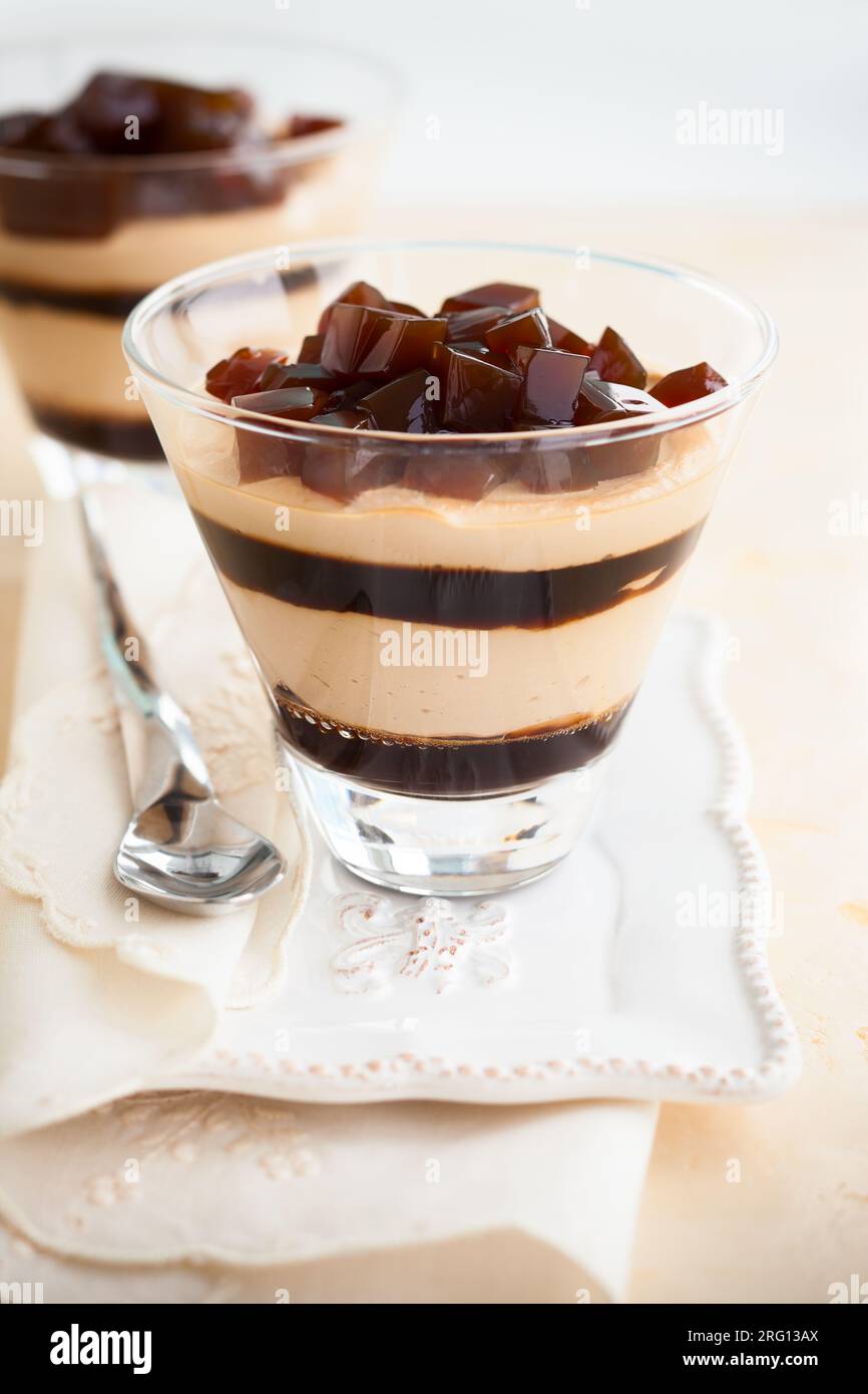 Mousse with jelly hi-res stock photography and images - Alamy