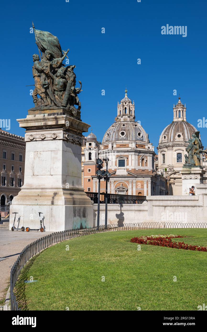 Rome, Italy, The Action sculpture by Francesco Jerace, Church of Saint ...