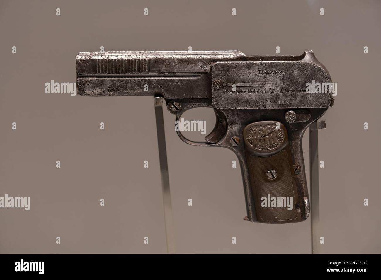 Partisan Dreyse pistol in Museum of the Second World War in Gdansk ...