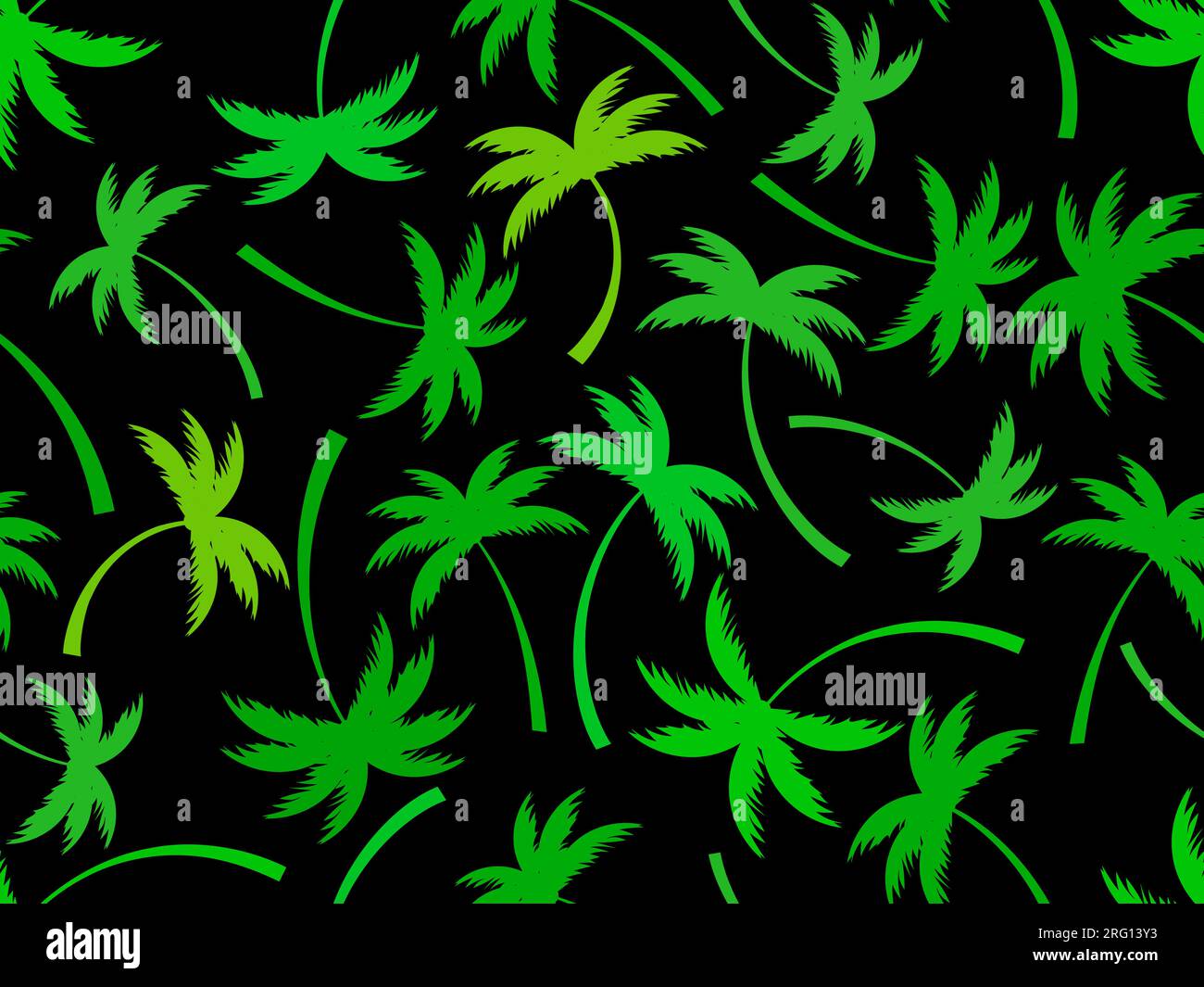 Seamless pattern with tropical palm trees. Silhouettes of palm trees of ...