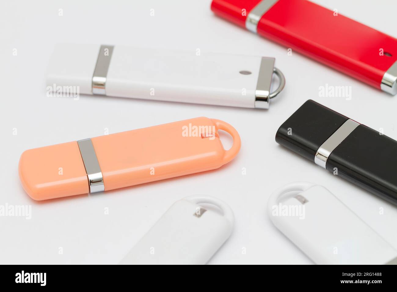 Macro shot of USB pen drive resting on a studio background Stock Photo ...