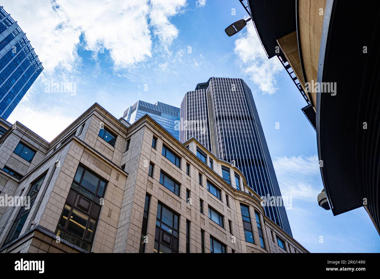 Tall Skyscrapers Tower 42 and 22 Bishopsgate in the City of London ...