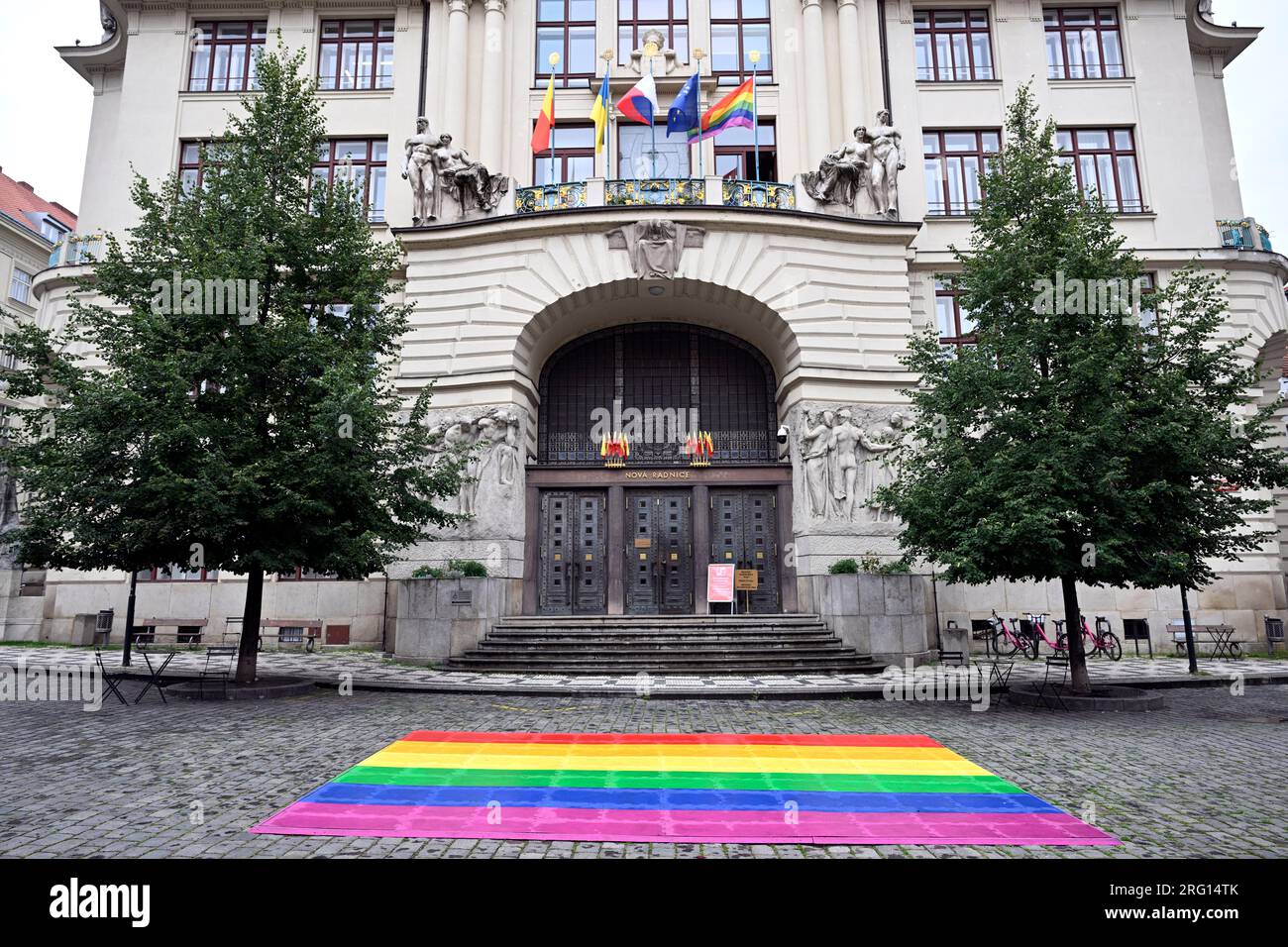 Prague, Czech Republic. 07th Aug, 2023. The ceremonial hoisting of the ...