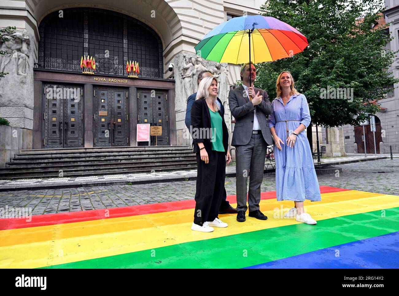 Prague, Czech Republic. 07th Aug, 2023. (L-R) Prague Councillor ...