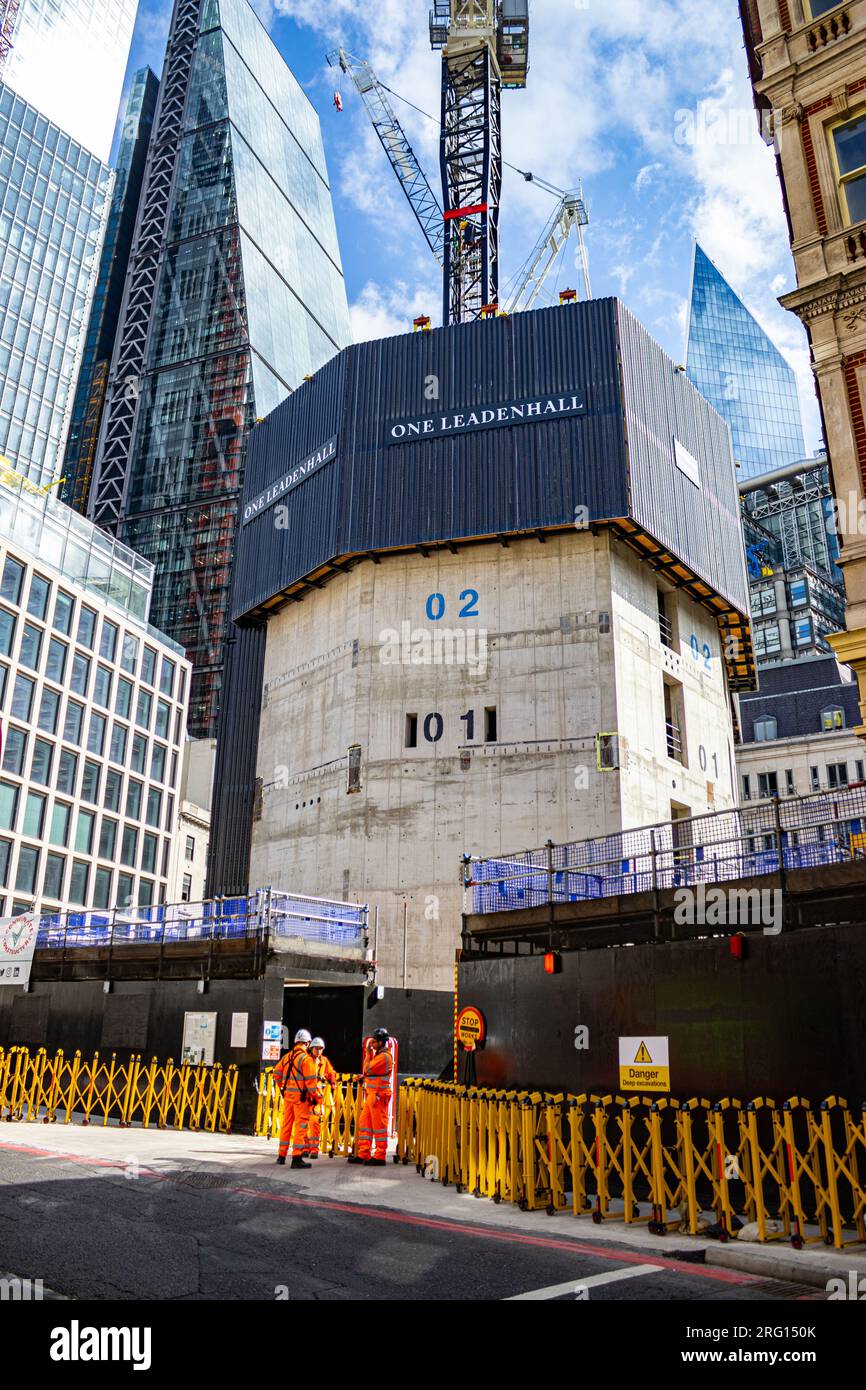 One Leadenhall skyscraper under construction in the City of London ...