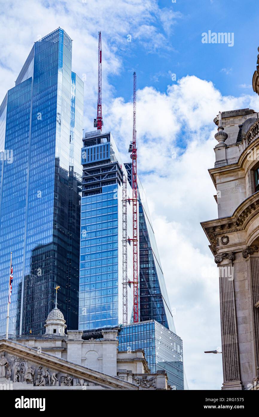8 Bishopsgate skyscraper under construction in the City of London ...