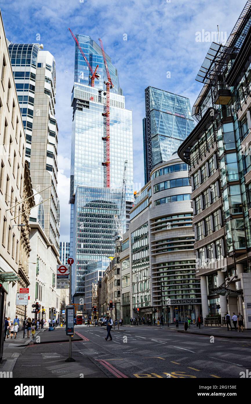 8 Bishopsgate skyscraper under construction, City of London, United ...
