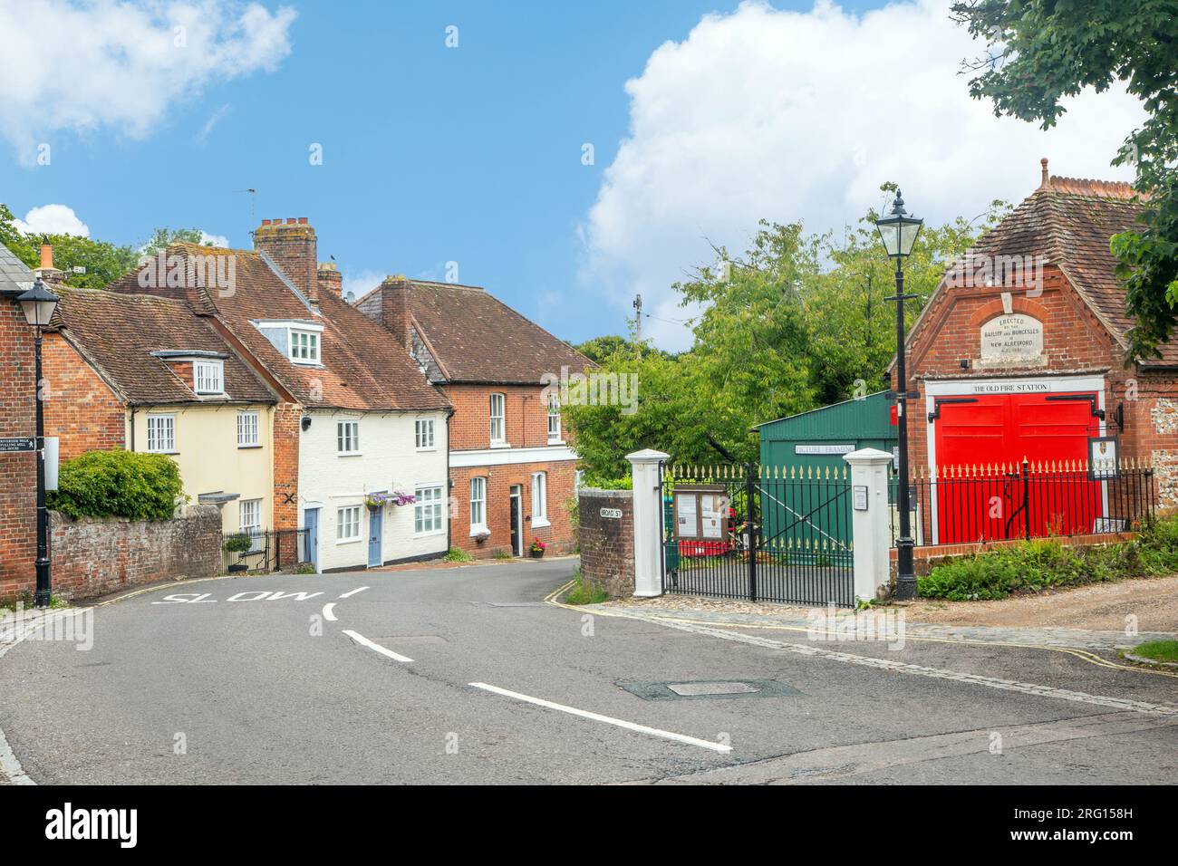 The old fire station in the Hampshire village of Alresford Stock Photo ...