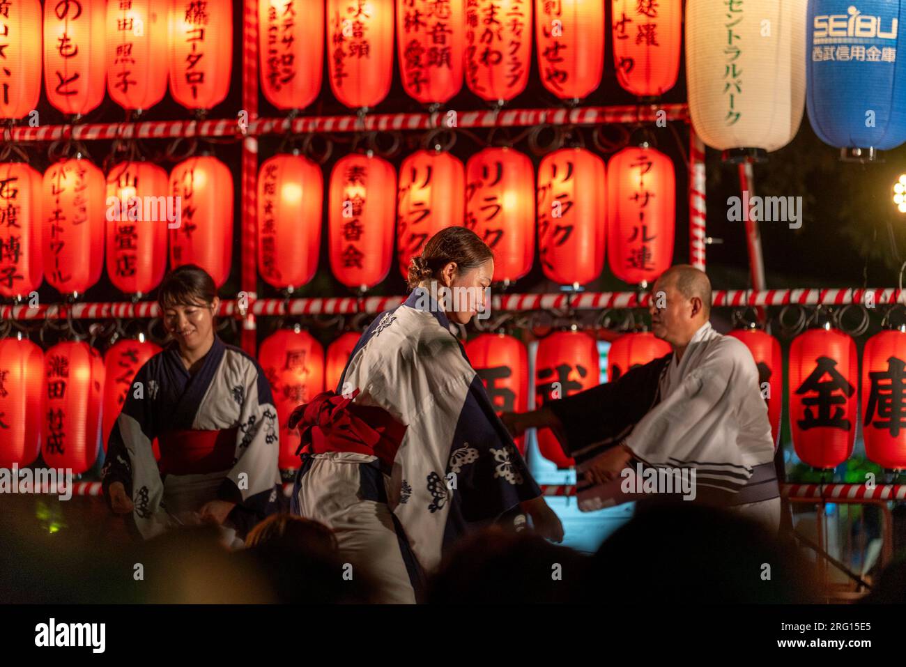General view, August 6, 2023 - Nakano Bon Dance Festival 2023 held in ...