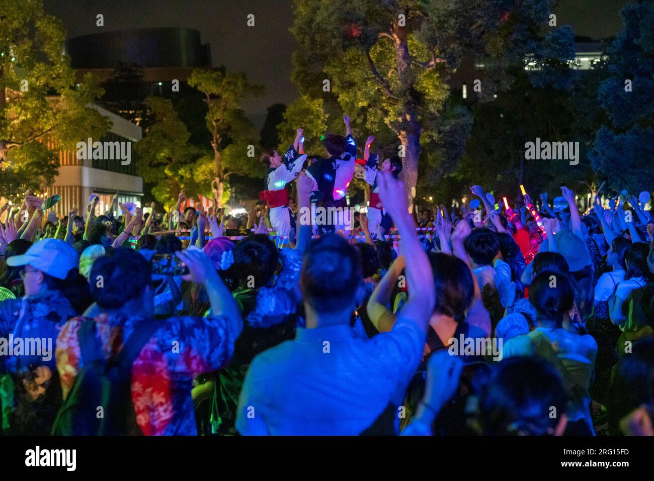 General view, August 6, 2023 - Nakano Bon Dance Festival 2023 held in ...