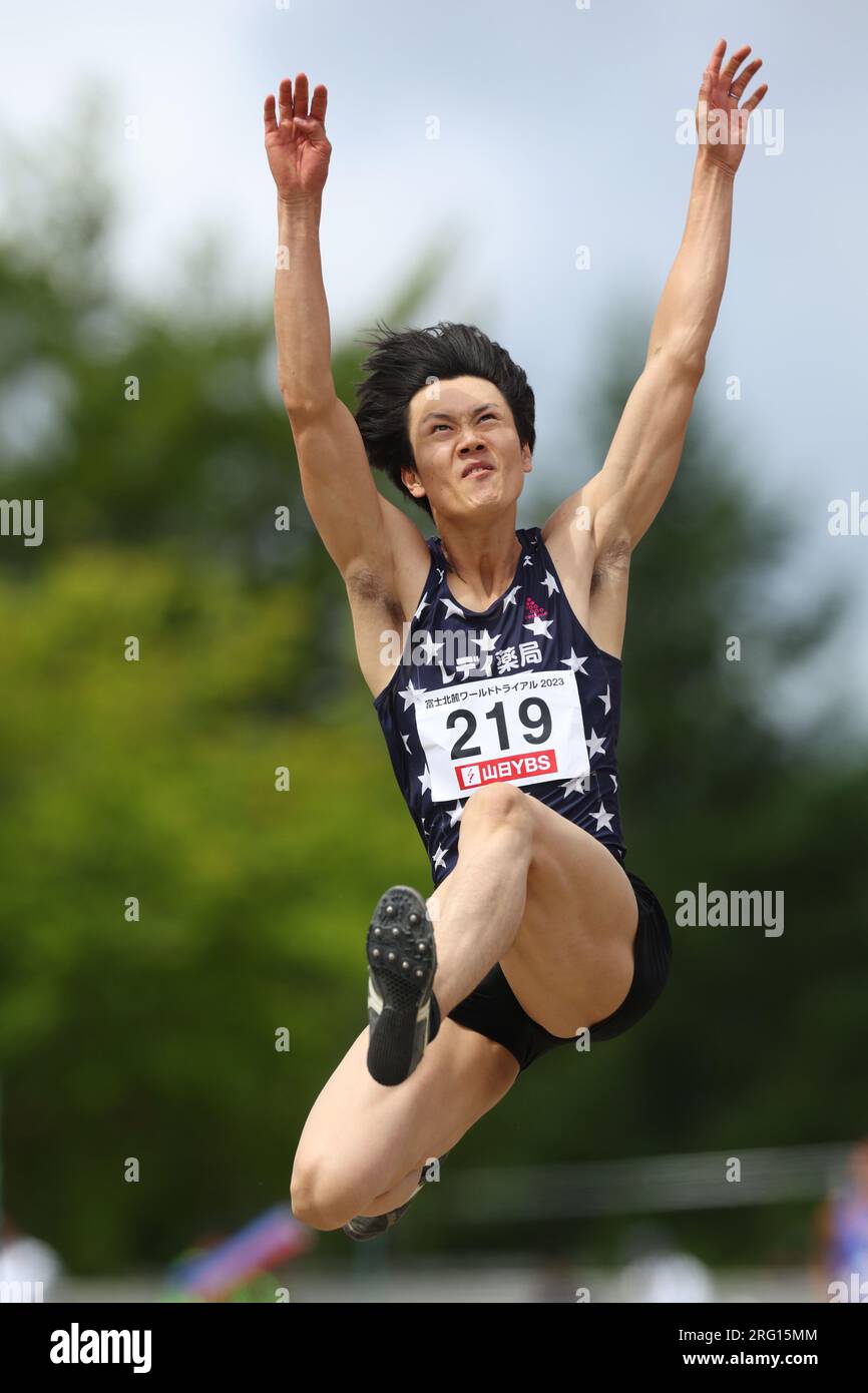 Yamanashi, Japan. 6th Aug, 2023. Fuji Hokuroku Men's Long Jump at Mt ...