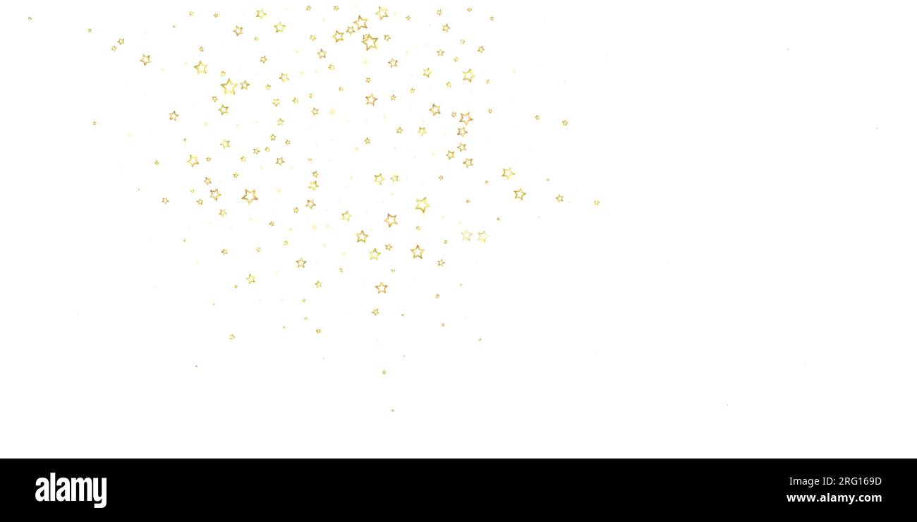 Christmas spirit. Scattered falling stars. Festive christmas confetty ...