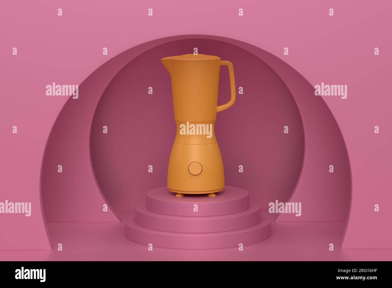 Abstract Scene Or Podium For Product Showcase With Blender On Monochrome Background 3d Render