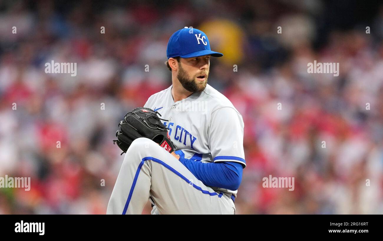 Kansas City Royals' Jordan Lyles plays during a baseball game, Friday ...