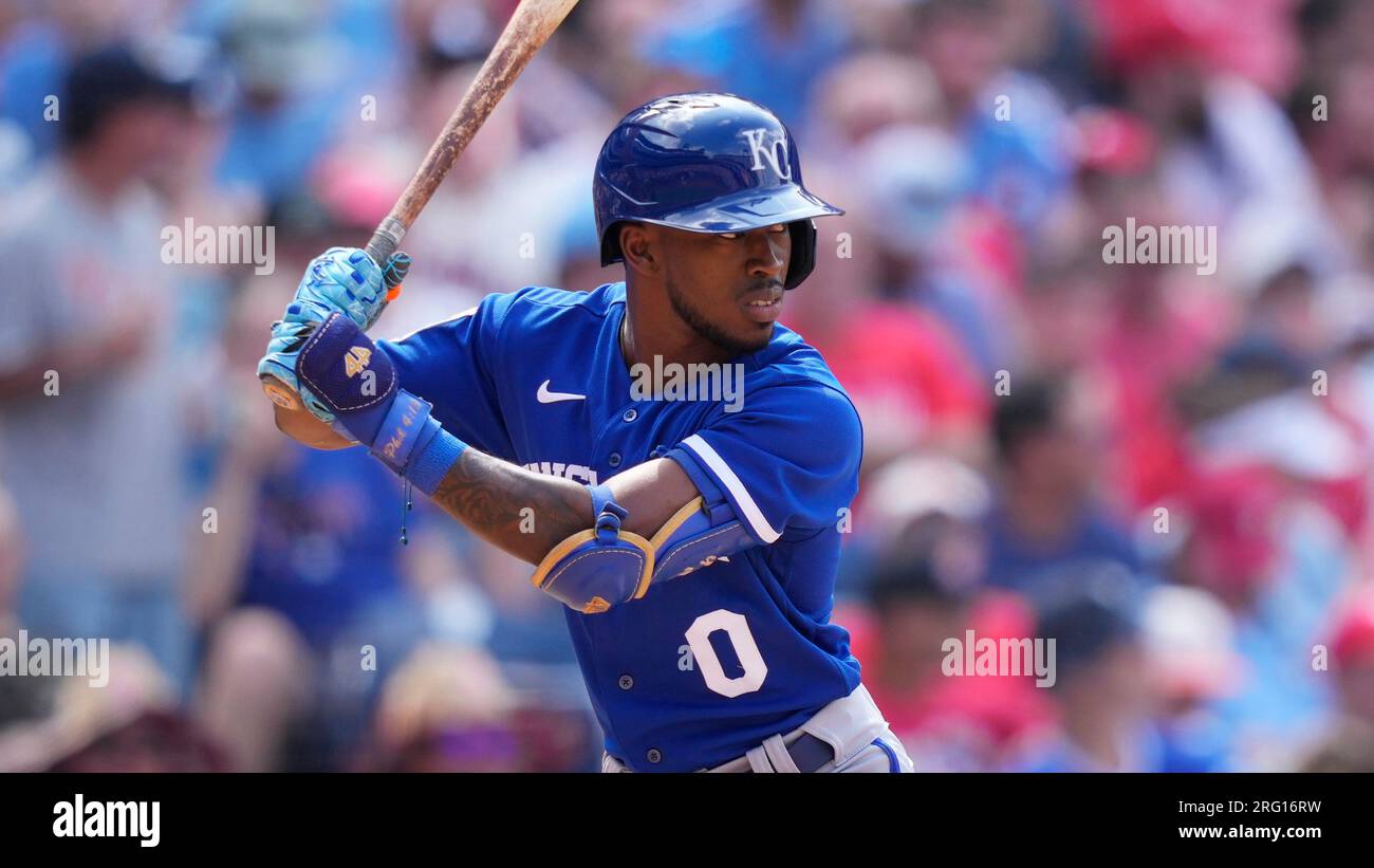 Kansas City Royals' Samad Taylor plays during a baseball game, Sunday ...