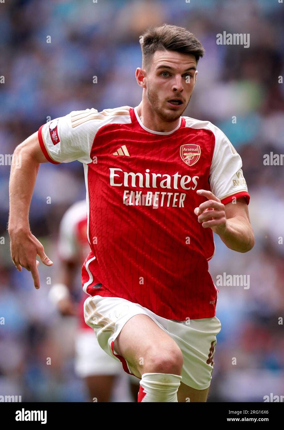 Arsenal’s Declan Rice during the FA Community Shield match at Wembley ...