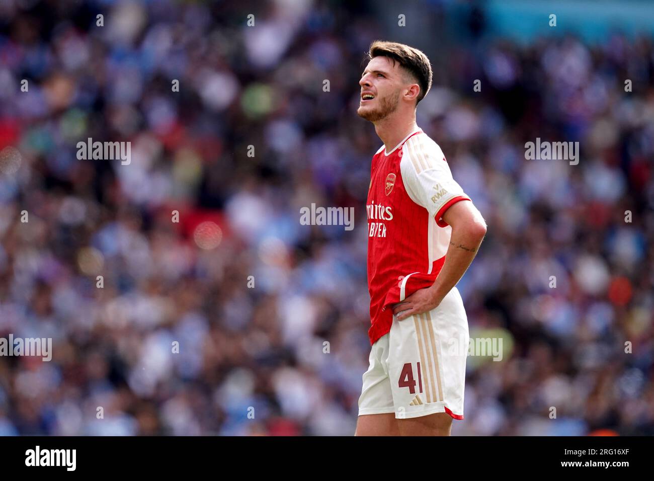Arsenal’s Declan Rice during the FA Community Shield match at Wembley ...
