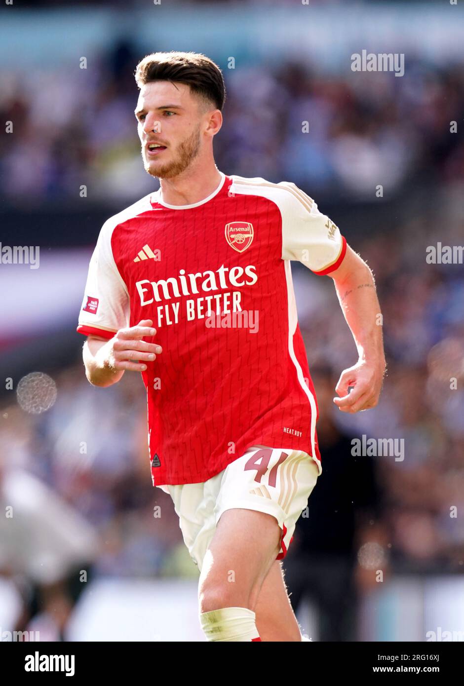Arsenal’s Declan Rice during the FA Community Shield match at Wembley ...