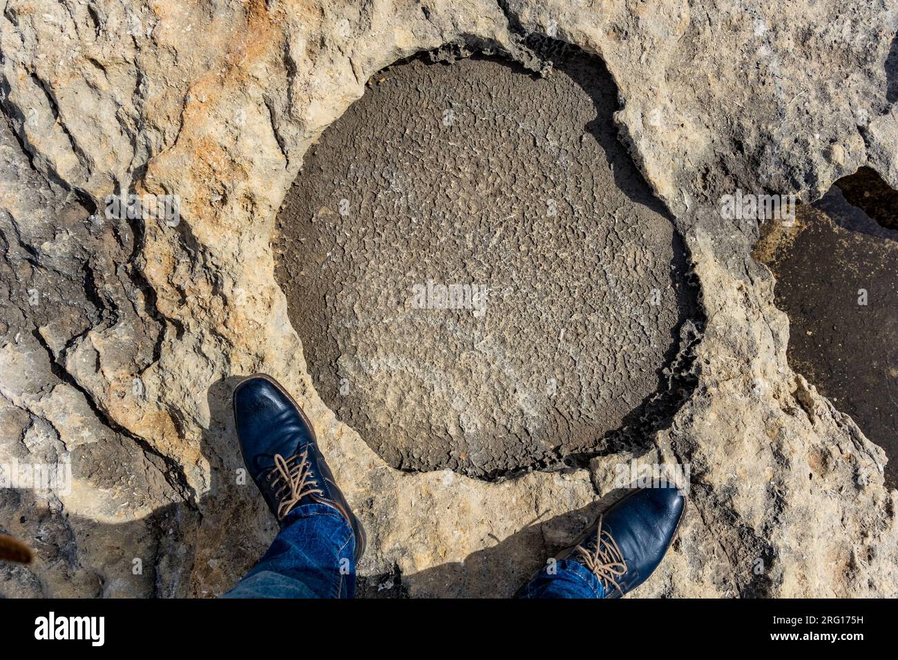 Travel close-up view, Gozo, Malta, stone wall background by the ...