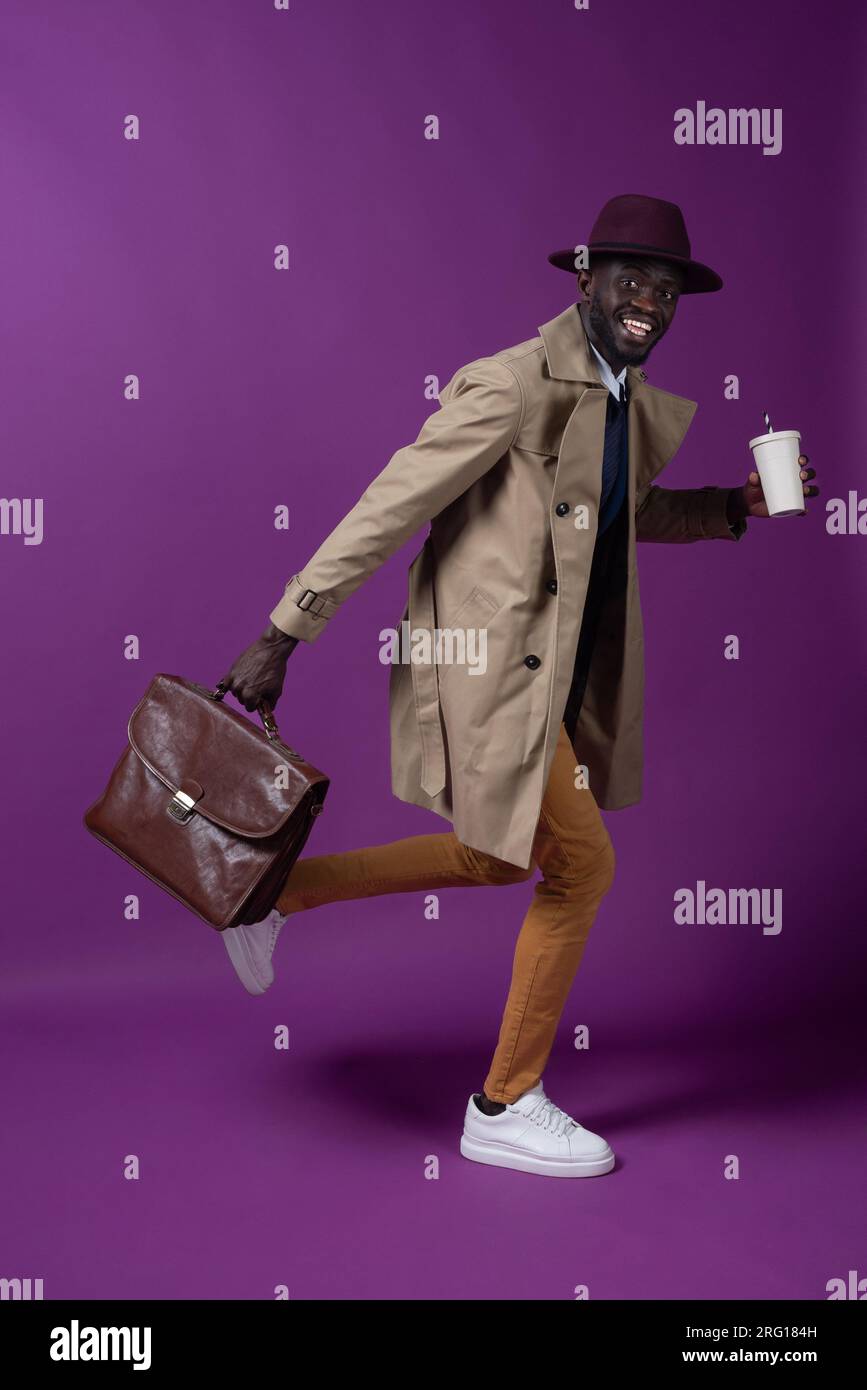 Young man handbag hat hi-res stock photography and images - Alamy