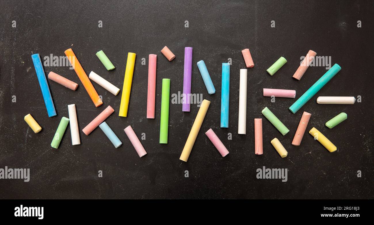 Pieces different shapes colors hi-res stock photography and images - Alamy