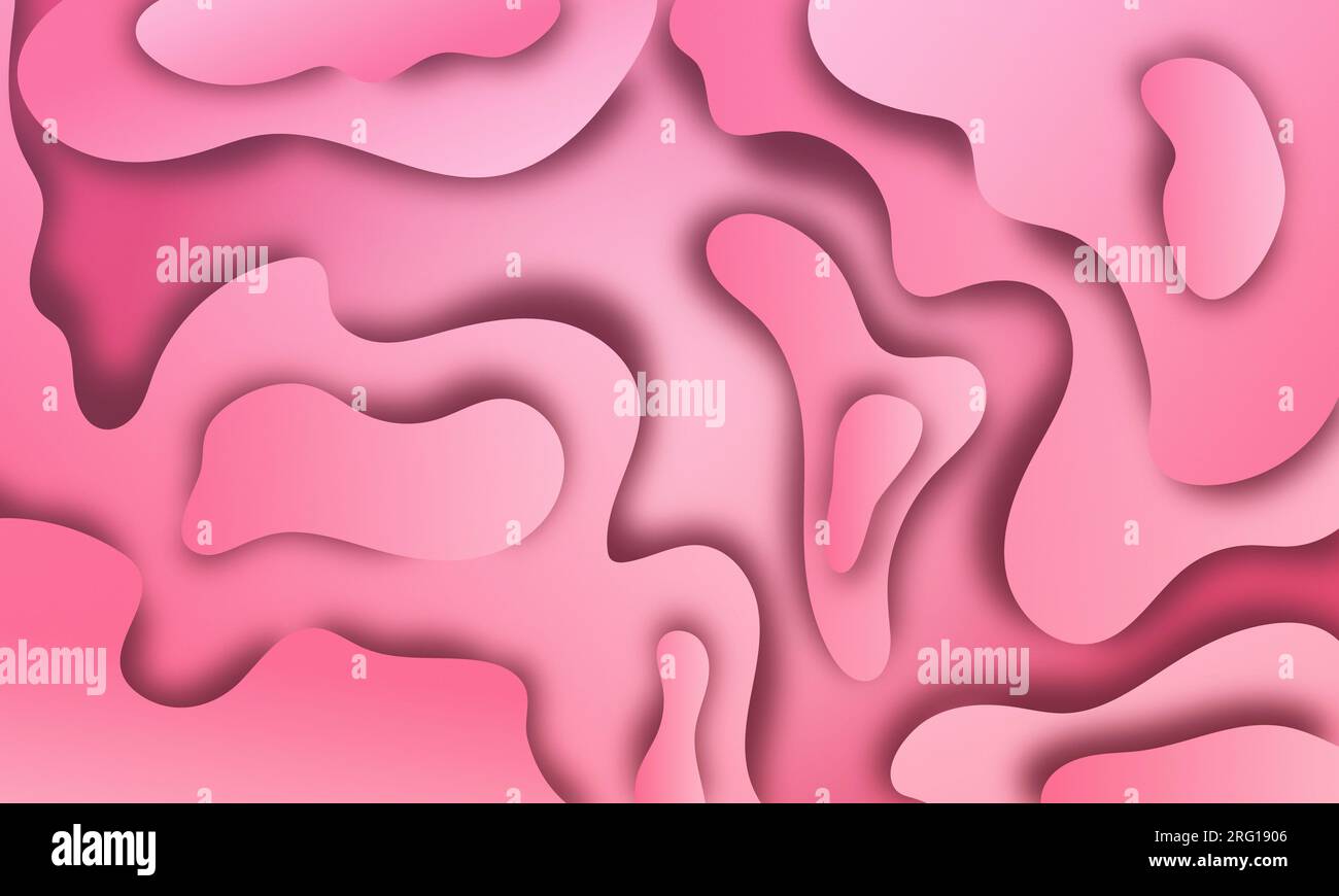 Papercut multi layers pink color texture background. Abstract ...