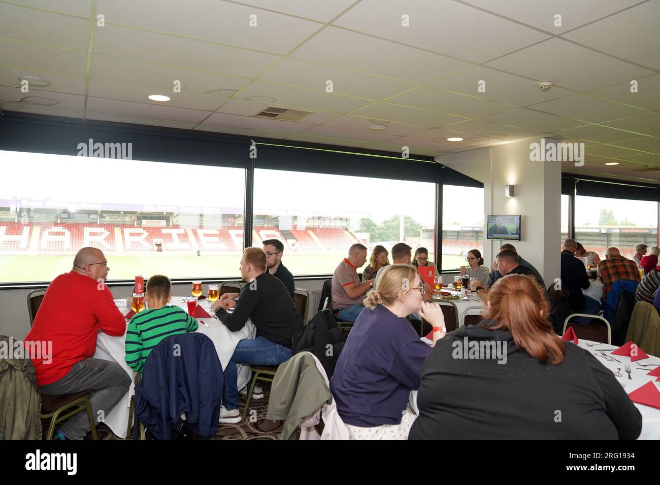 General view of the Aggborough Suite at Aggborough Stadium, home of ...
