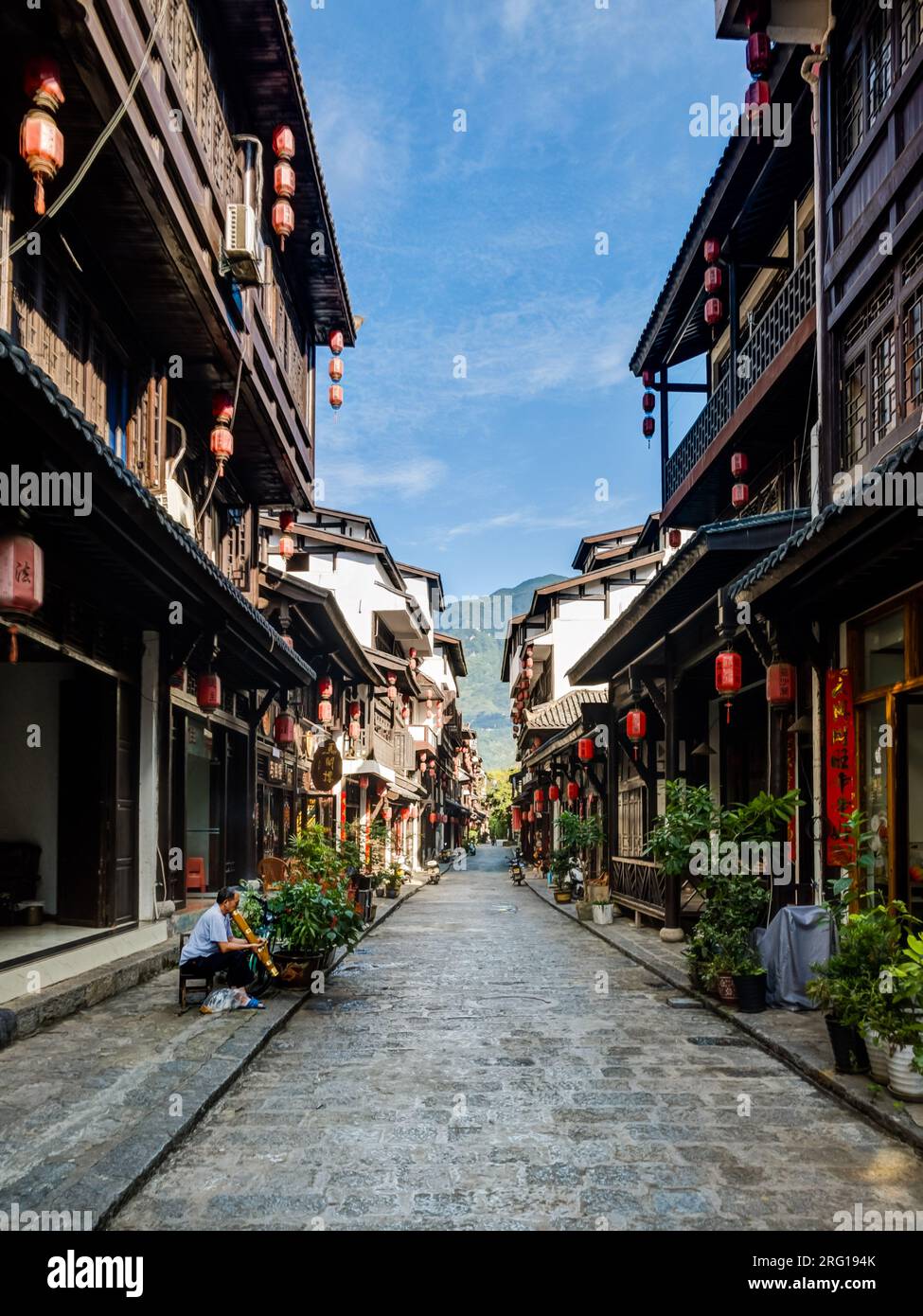 Old Town called Dousha in Yanjin County of Yunnan Province Stock Photo ...