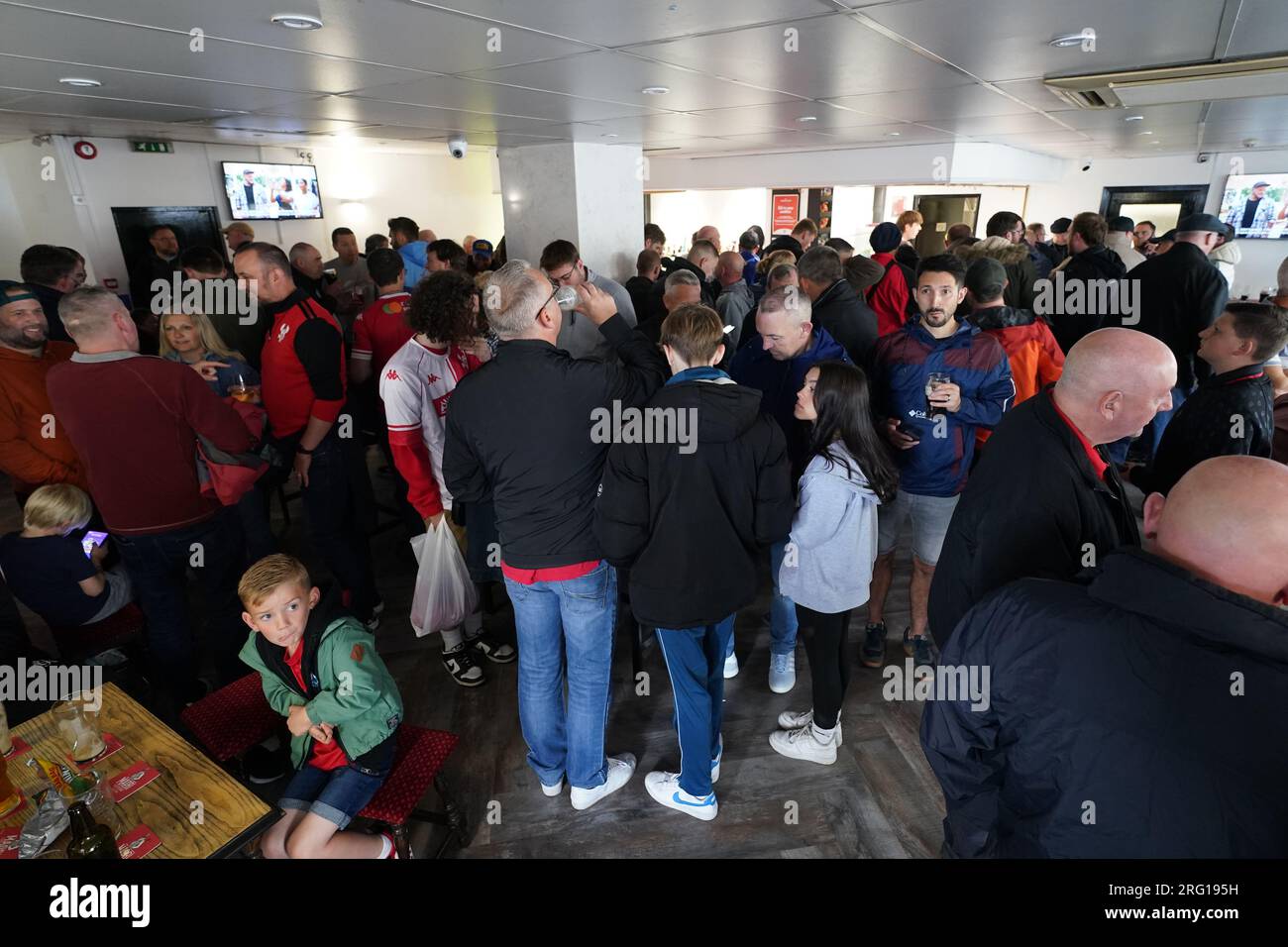General view of the Harriers Arms at Aggborough Stadium, home of ...