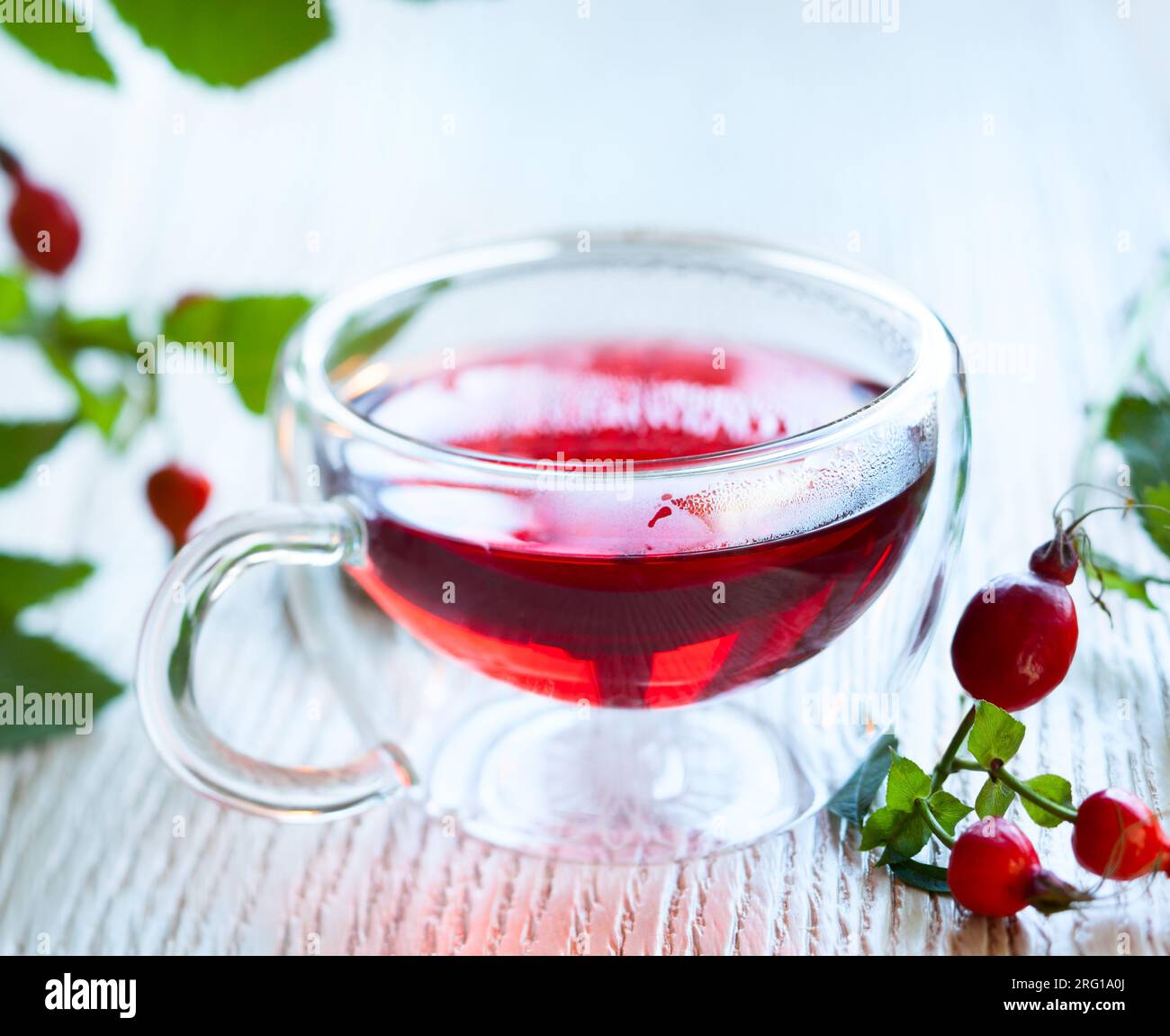 fresh herbal rose hip tea Stock Photo - Alamy