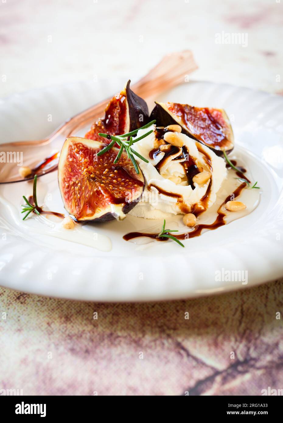 figs with ricotta Stock Photo - Alamy