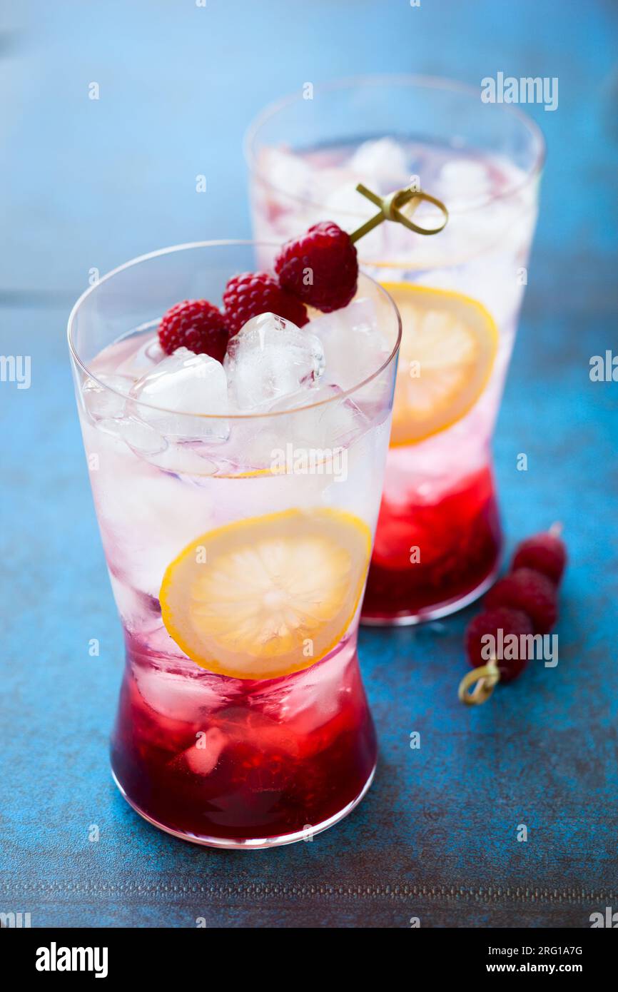 Blue raspberry drink hi-res stock photography and images - Alamy