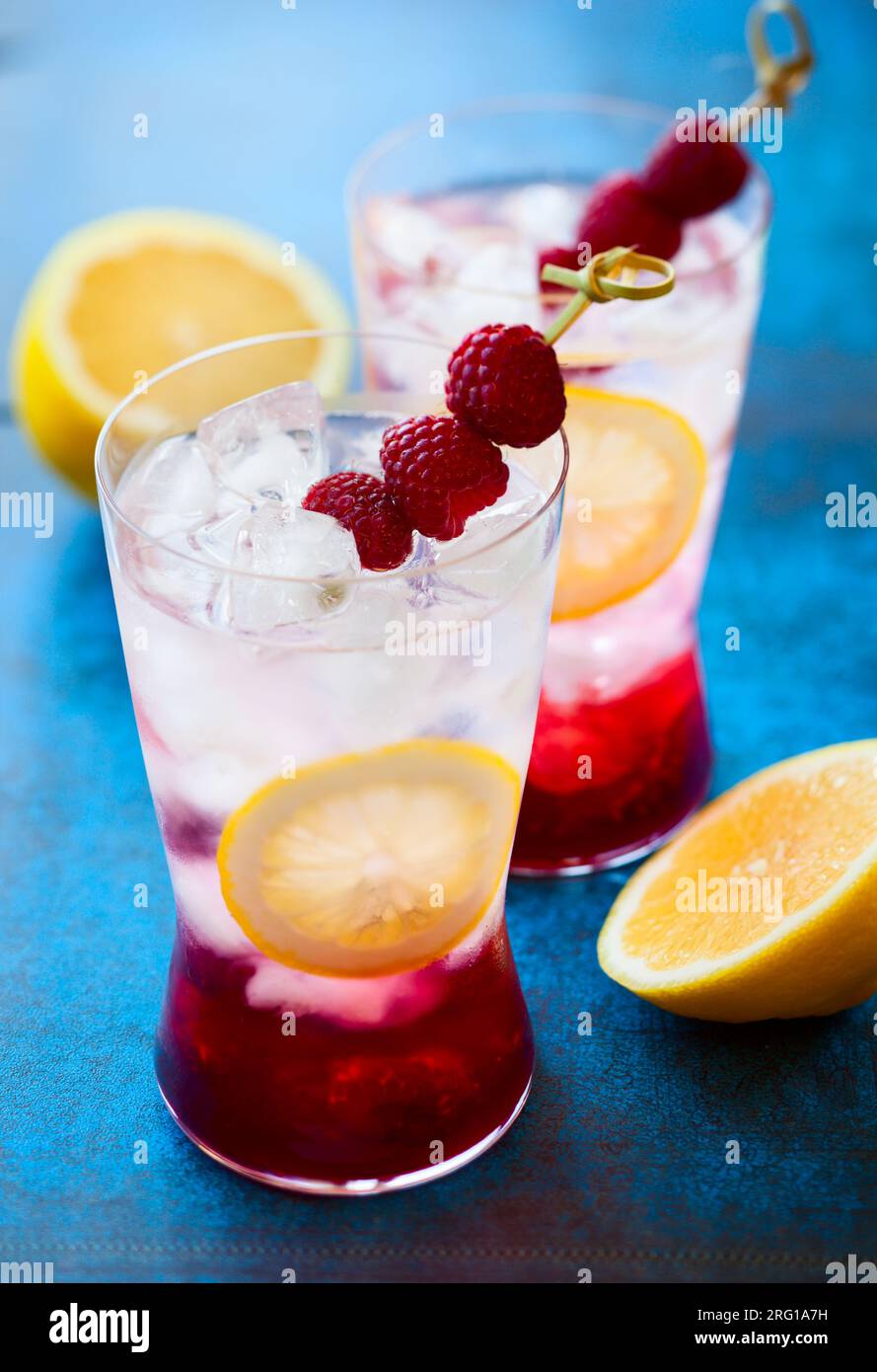 Blue raspberry drink hi-res stock photography and images - Alamy