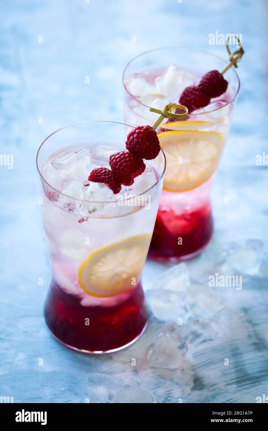 Blue raspberry drink hi-res stock photography and images - Alamy