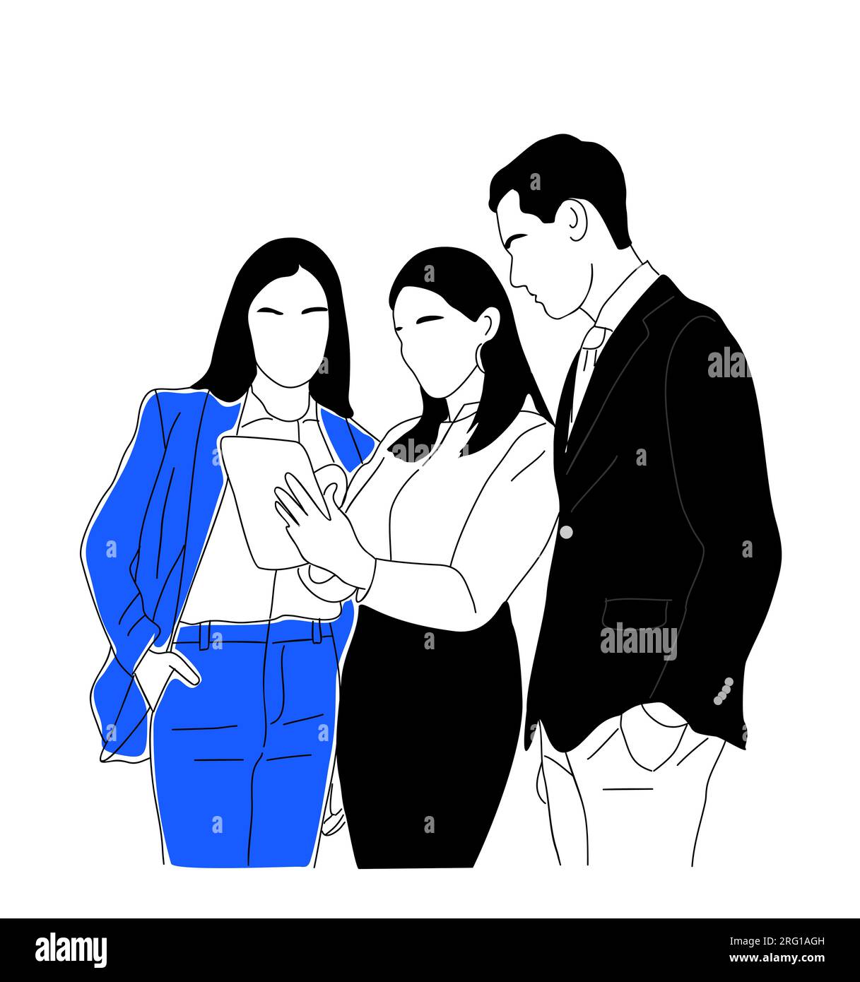 Team work discuss business marketing Cut Out Stock Images & Pictures ...