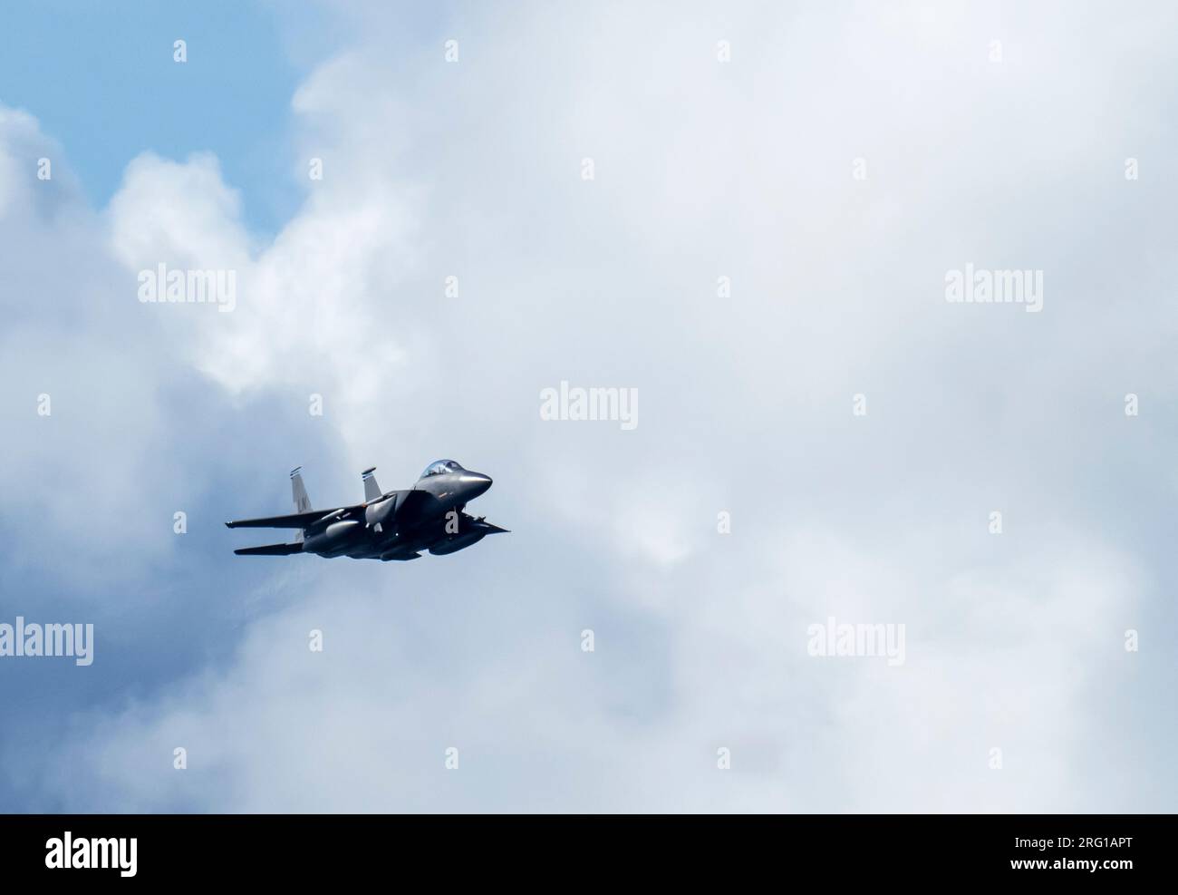 American F15 fighter jets practising low flying over Ambleside, Lake ...