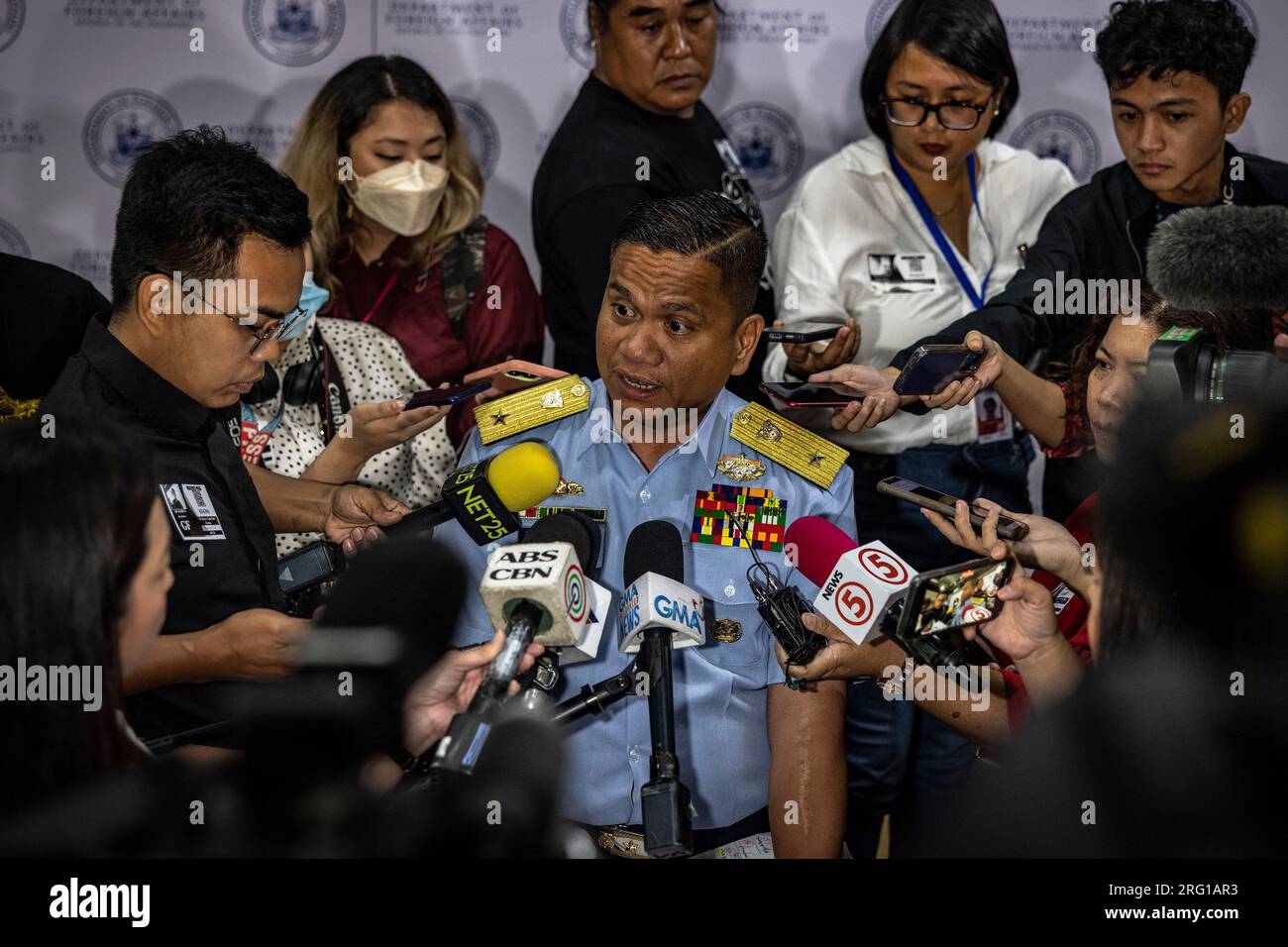 Commodore Jay Tarriela, Philippine Coast Guard spokesperson for the West Philippine Sea, answers ...