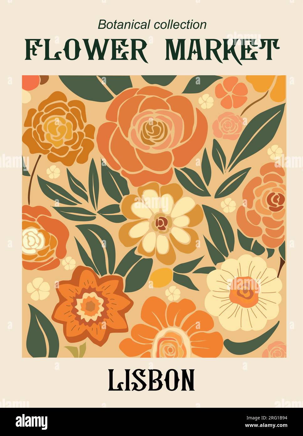 Flowers in lisbon Stock Vector Images - Alamy