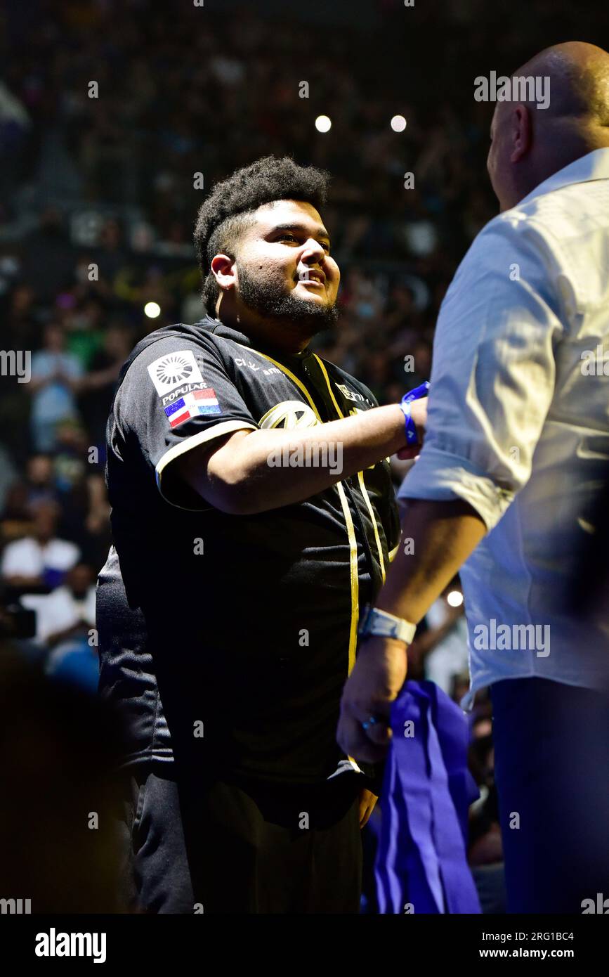 Las Vegas, Nevada, August 6, 2023 – The second place winner, Menard, of ...