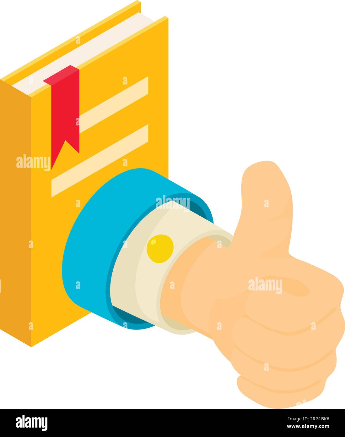 Election program icon isometric vector. Man hand with thumb up and ...