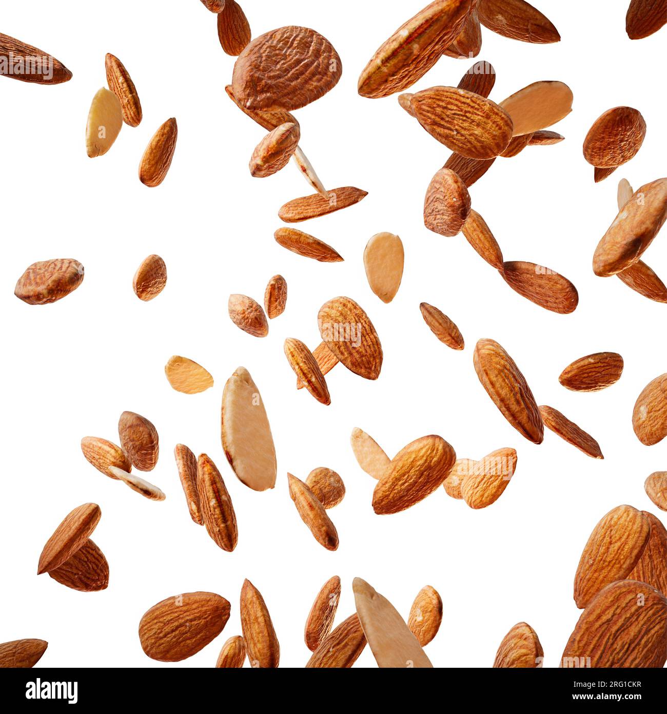 Slow motion almond nut falling hi-res stock photography and images - Alamy